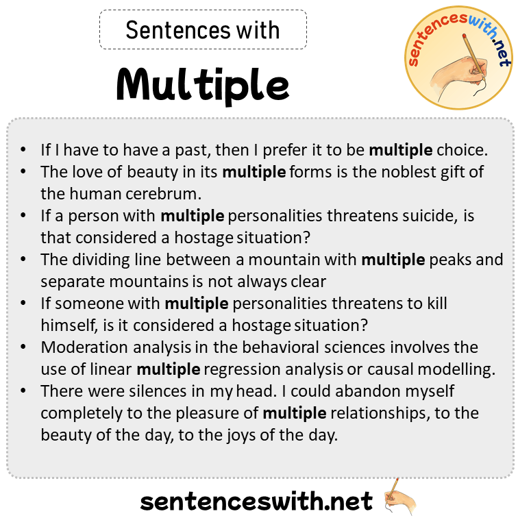 Sentences With Multiple Sentences About Multiple SentencesWith Net